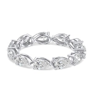 Pear Cut Diamond Band / Pear Eternity Band / Lab Diamond Band ...