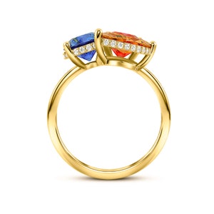 Three Stone Engagement Ring | Statement Ring | Engagement Ring ...