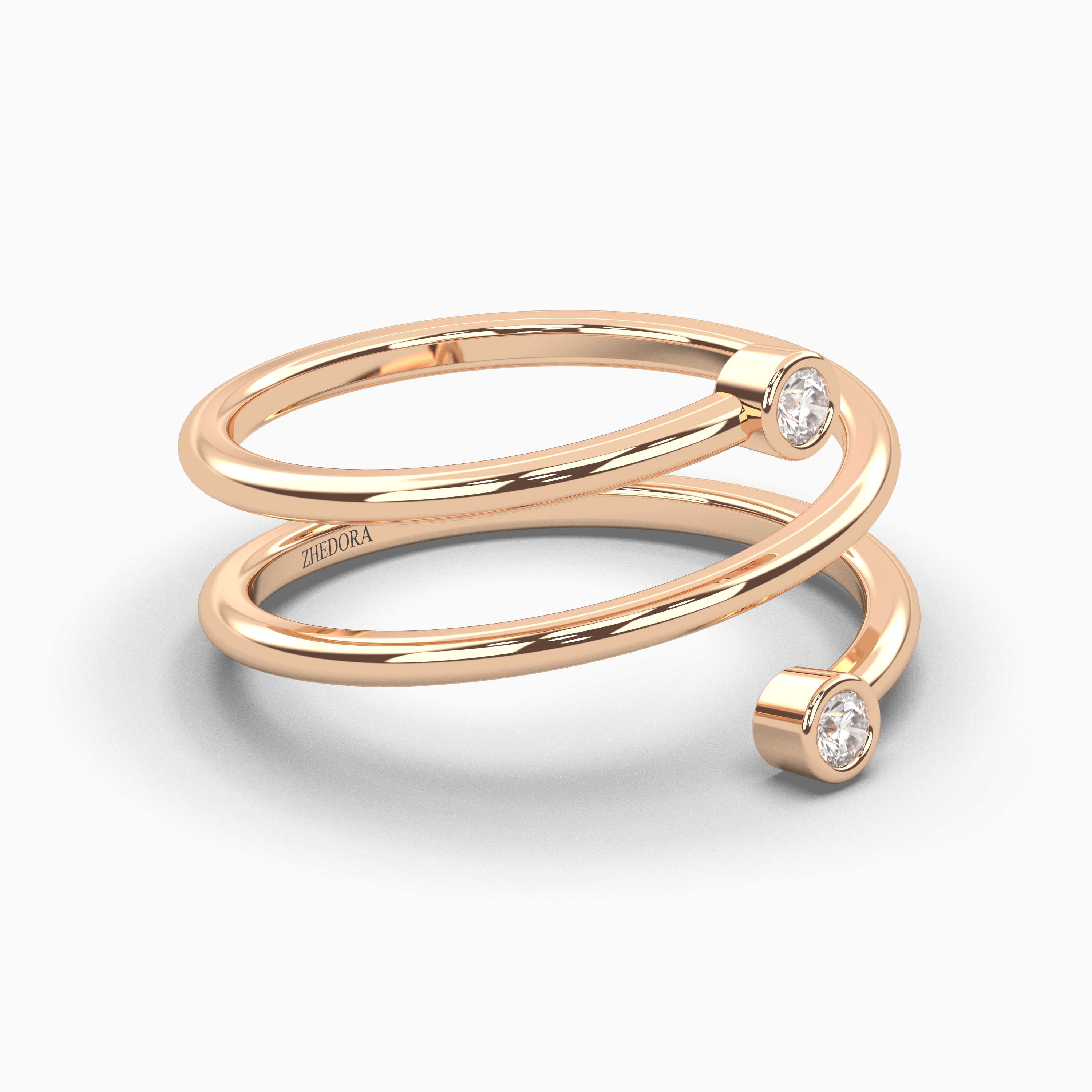 Wrap Ring, Wrap Around Ring, Twisty Band, Wrap Around Band, Gifts for ...