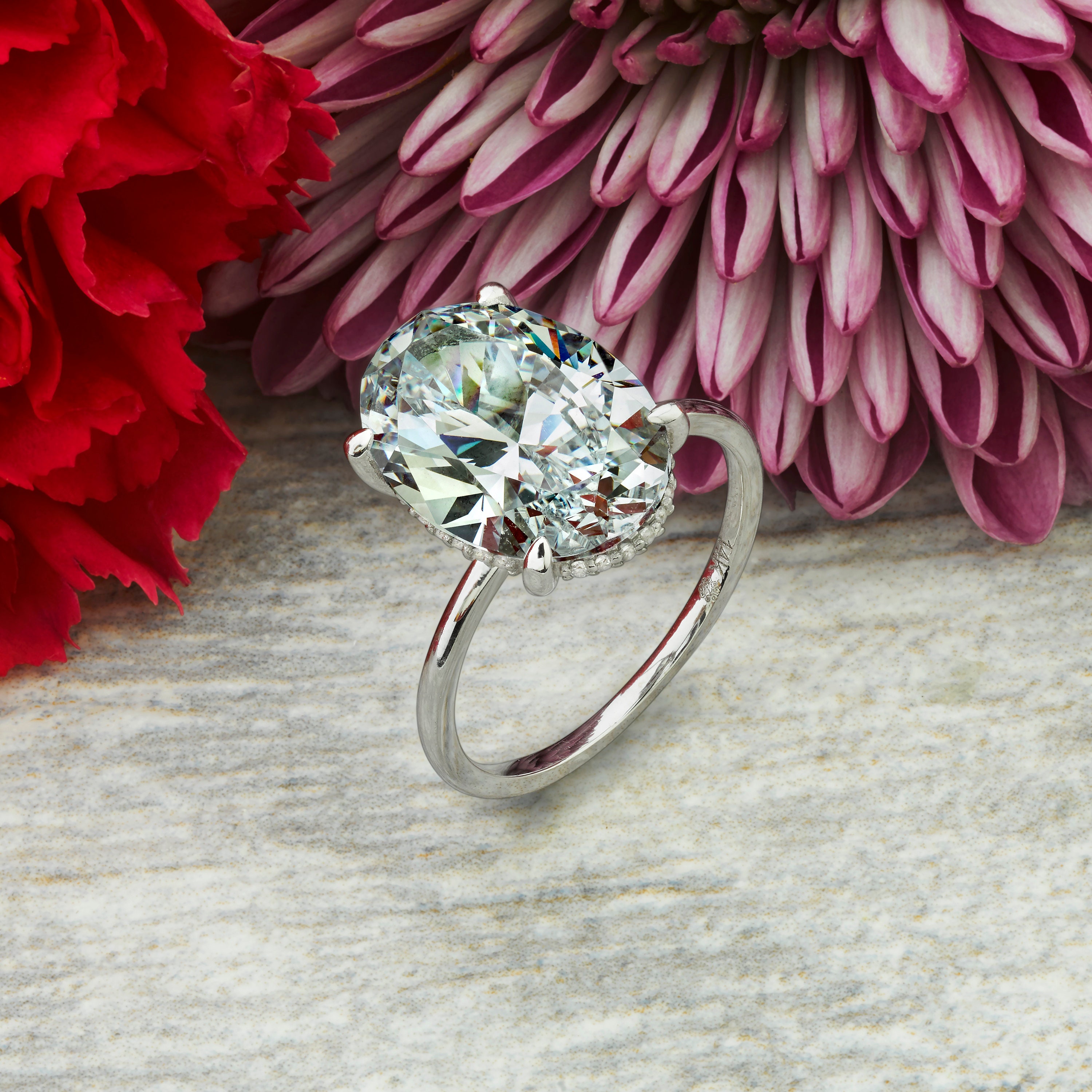 6 CT Oval Solitaire Engagement Ring Oval Cut Engagement | Etsy