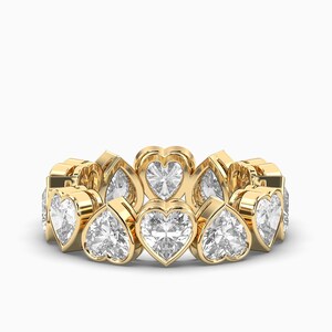 Heart Shaped Band / Heart Eternity Band / Heart Shaped Diamond Band ...