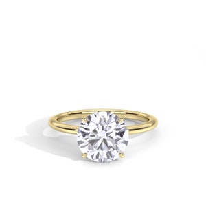Lab Created Diamond Engagement Ring , Lab Grown Diamond Ring , Round ...