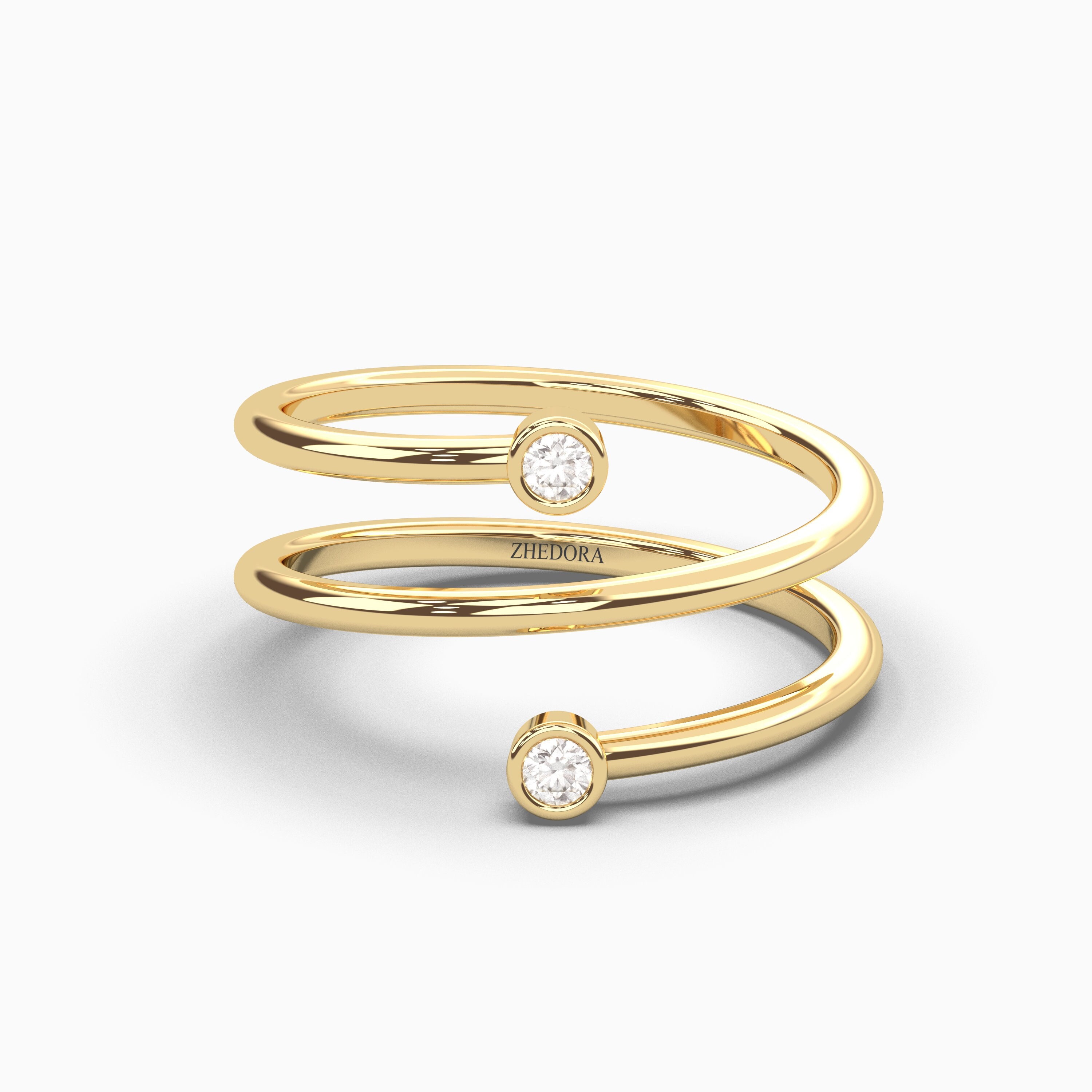 Wrap Ring, Wrap Around Ring, Twisty Band, Wrap Around Band, Gifts for ...
