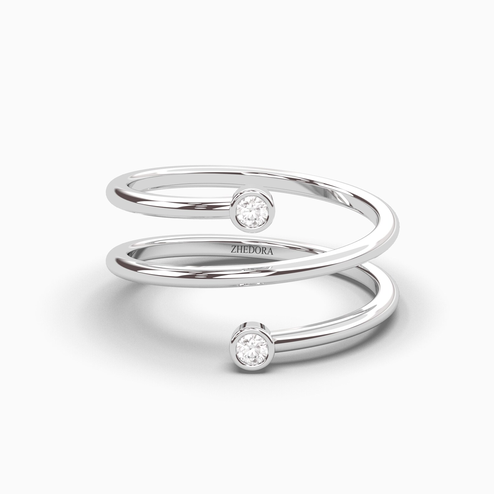 Wrap Ring, Wrap Around Ring, Twisty Band, Wrap Around Band, Gifts for ...