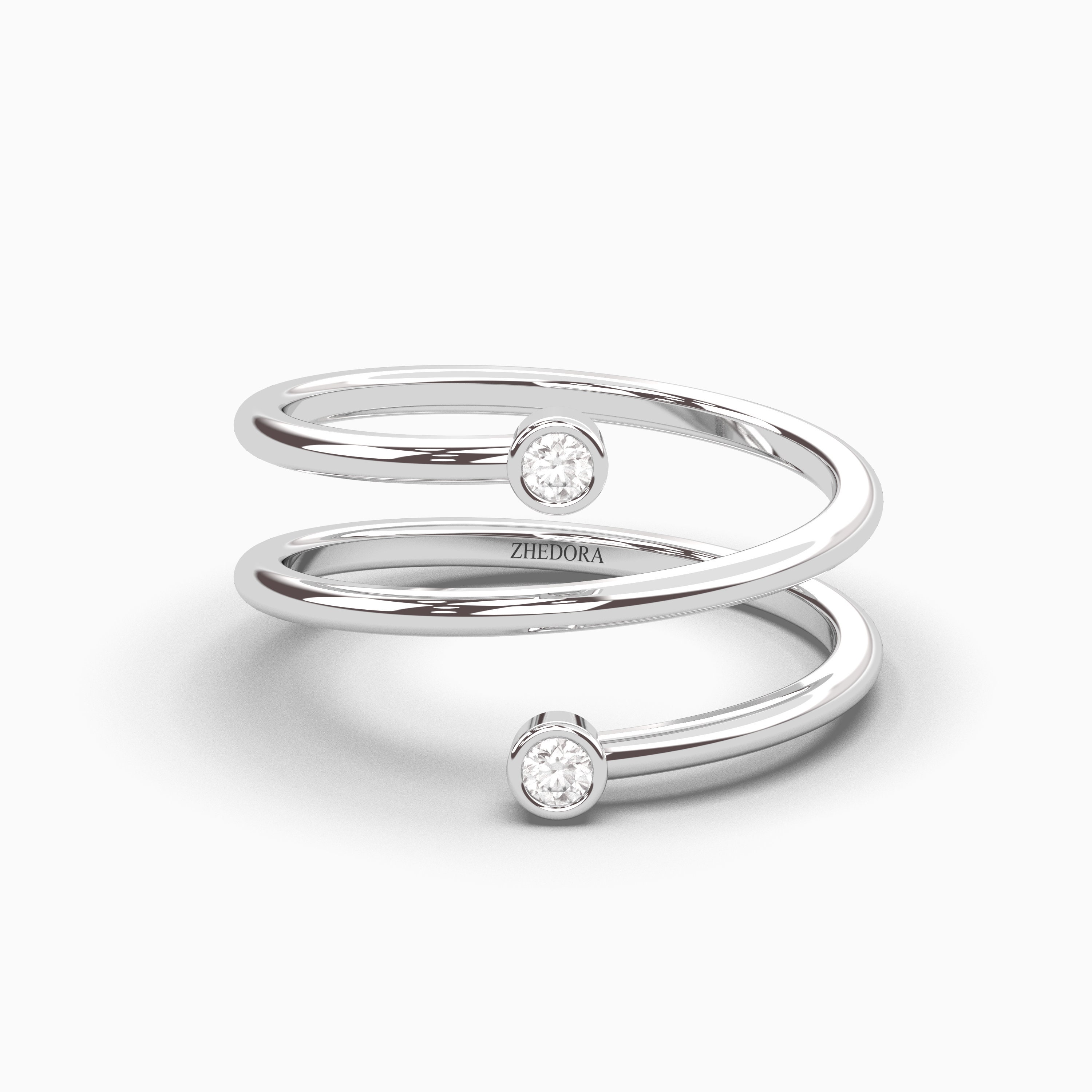 Wrap Ring, Wrap Around Ring, Twisty Band, Wrap Around Band, Gifts for ...