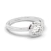Bezel Round Cut Diamond Engagement Ring, 1 Ct Round Engagement Ring ...