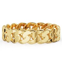 14K Solid Gold Cuban Link Ring VVS Moissanite Diamond Miami Cuban Link ...