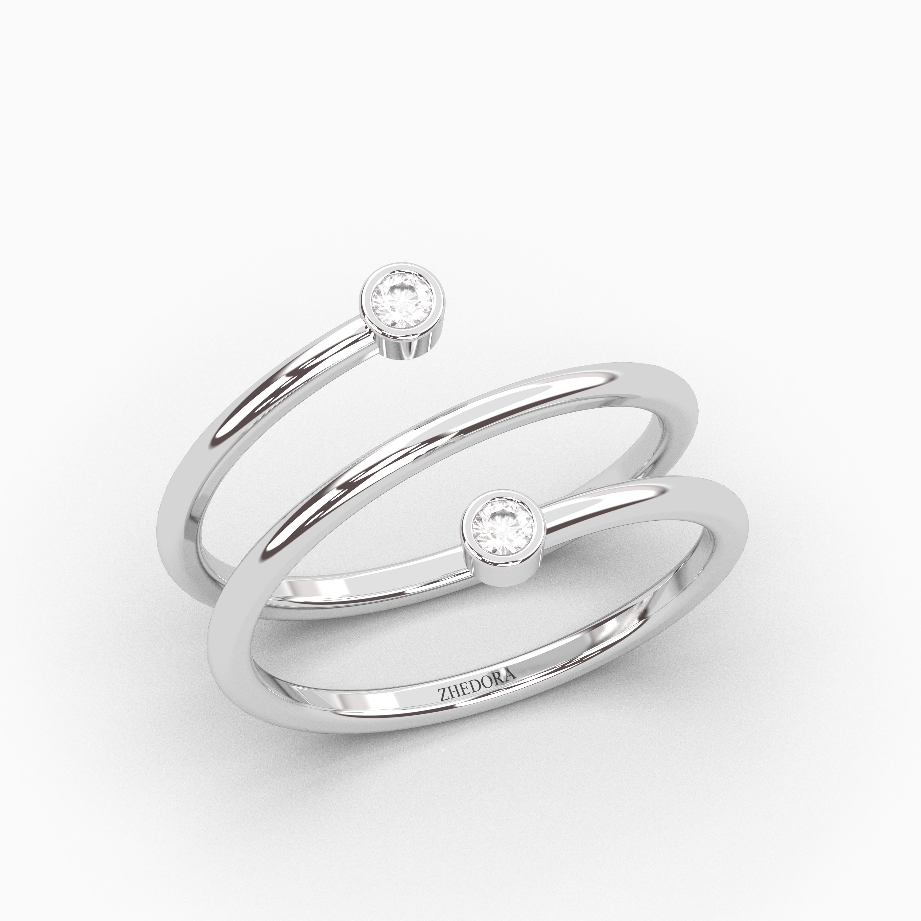 Wrap Ring, Wrap Around Ring, Twisty Band, Wrap Around Band, Gifts for ...