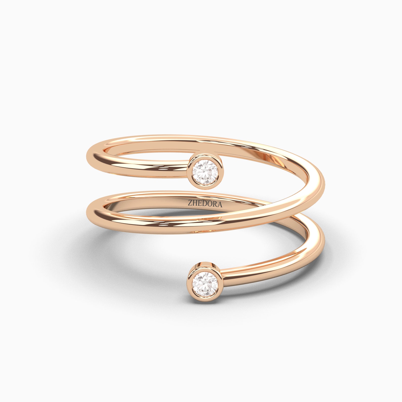Wrap Ring, Wrap Around Ring, Twisty Band, Wrap Around Band, Gifts for ...