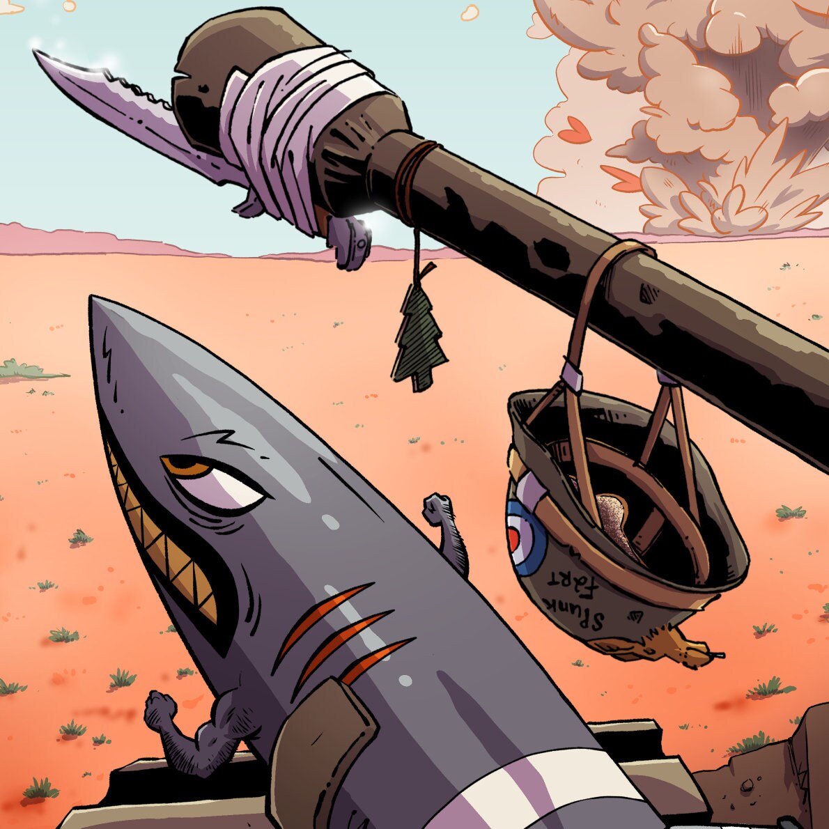 Tank Girl Explosion Poster - Etsy