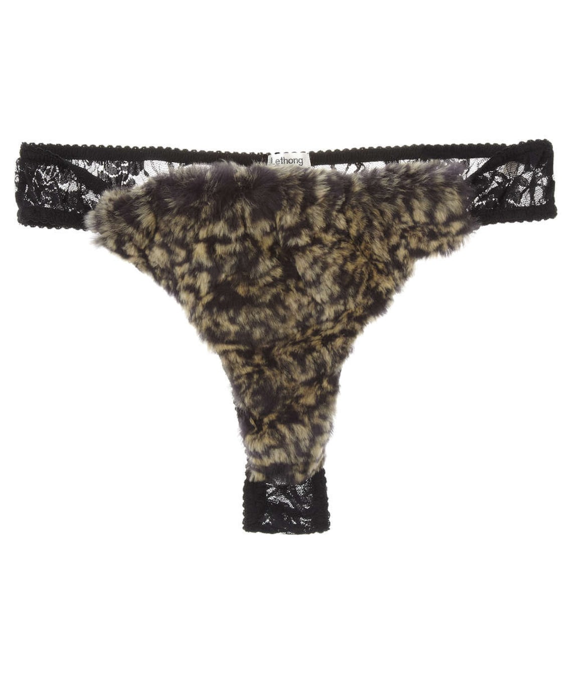 Female Fur Thong - Leopard Print - Etsy