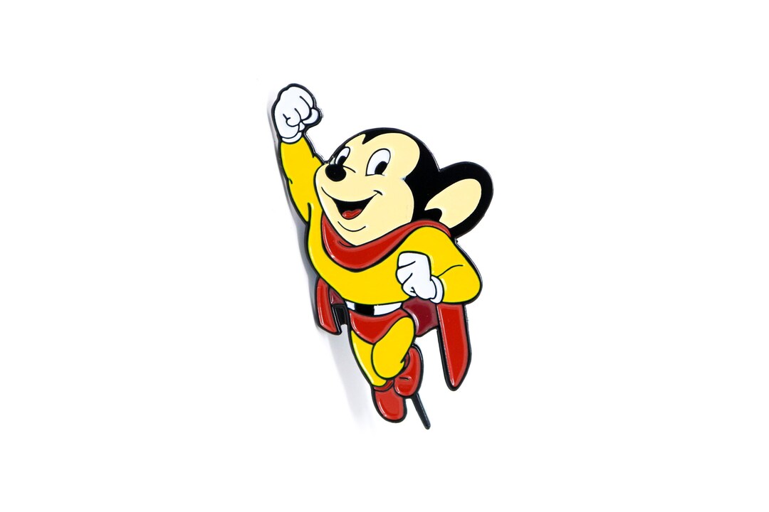 Mighty Mouse - Classic Mighty Mouse Enamel Pin - Etsy