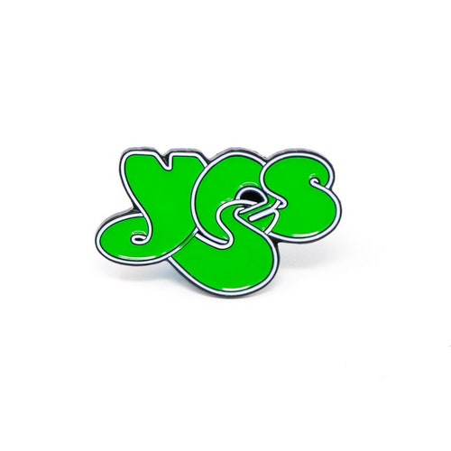 Yes Green Logo Enamel Pin | Etsy