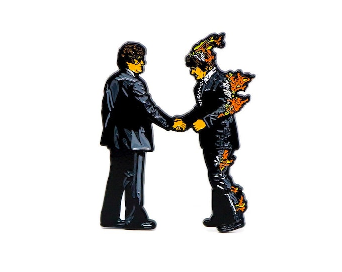 Pink Floyd Wish You Were Here Enamel Pin - Etsy