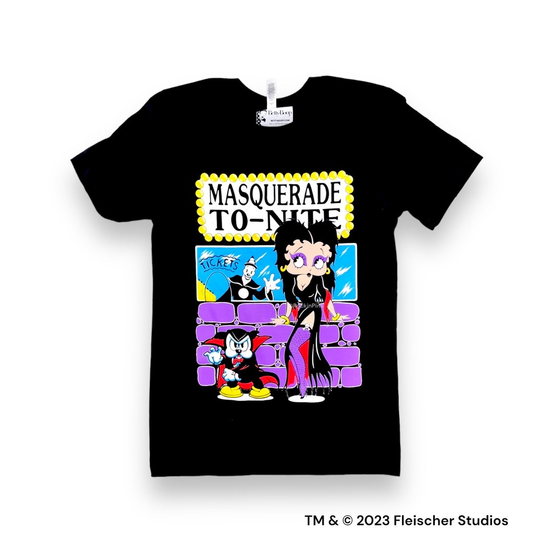 Betty Boop - Halloween Masquerade T Shirt - Etsy