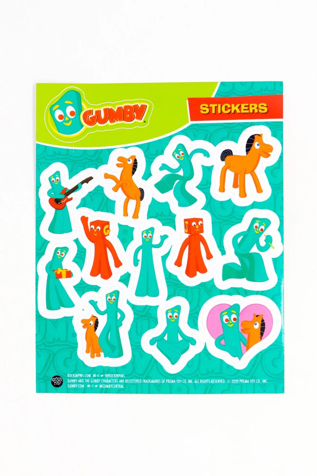 Gumby Sticker Sheet - Etsy