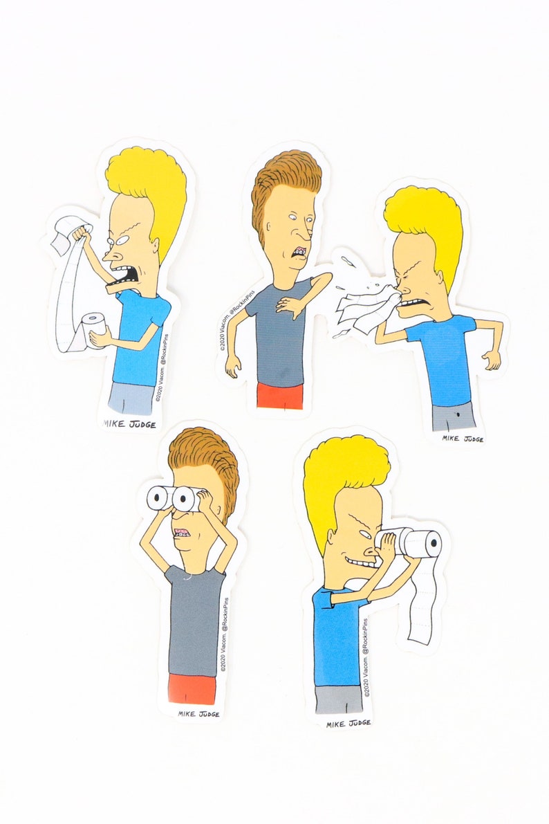 Beavis and Butt-head TP Decal Stickers Pack - Etsy