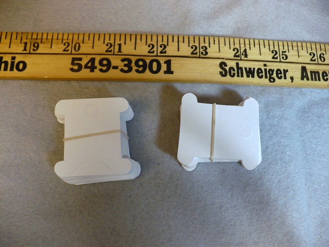 Embroidery Paper Bobbins by DARICE Pack of 50 Pieces Unused Ribbons ...