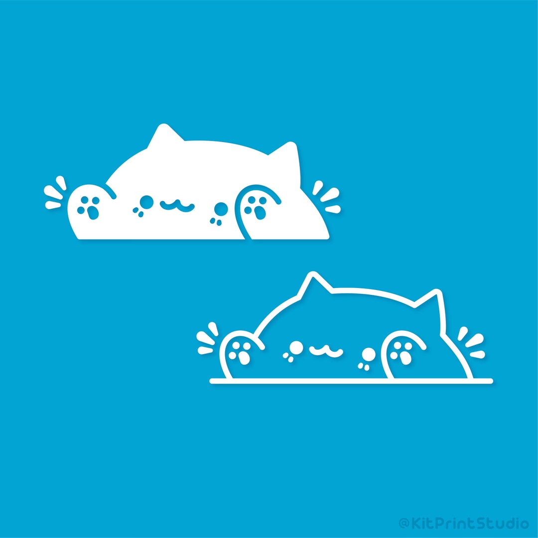 Bongo Cat Vinyl Decal - Etsy