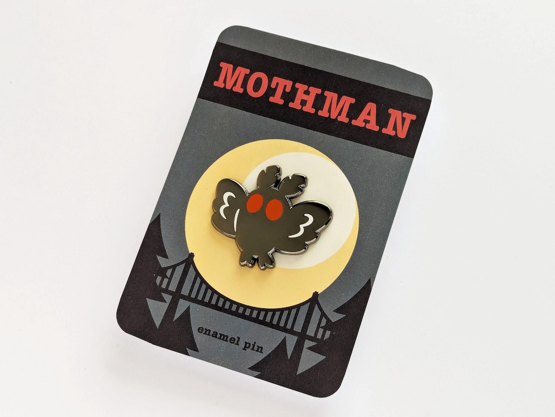 Mothman Enamel Pin - Etsy