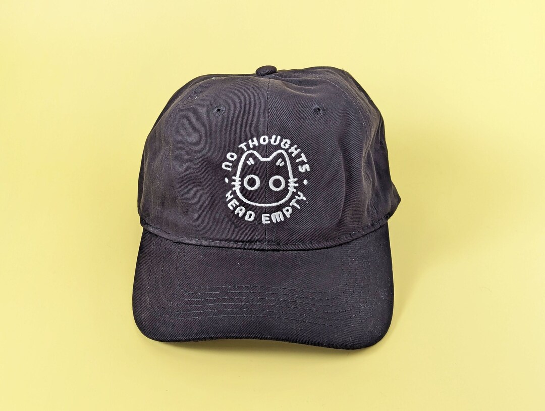No Thoughts Head Empty Embroidered Hat - Etsy