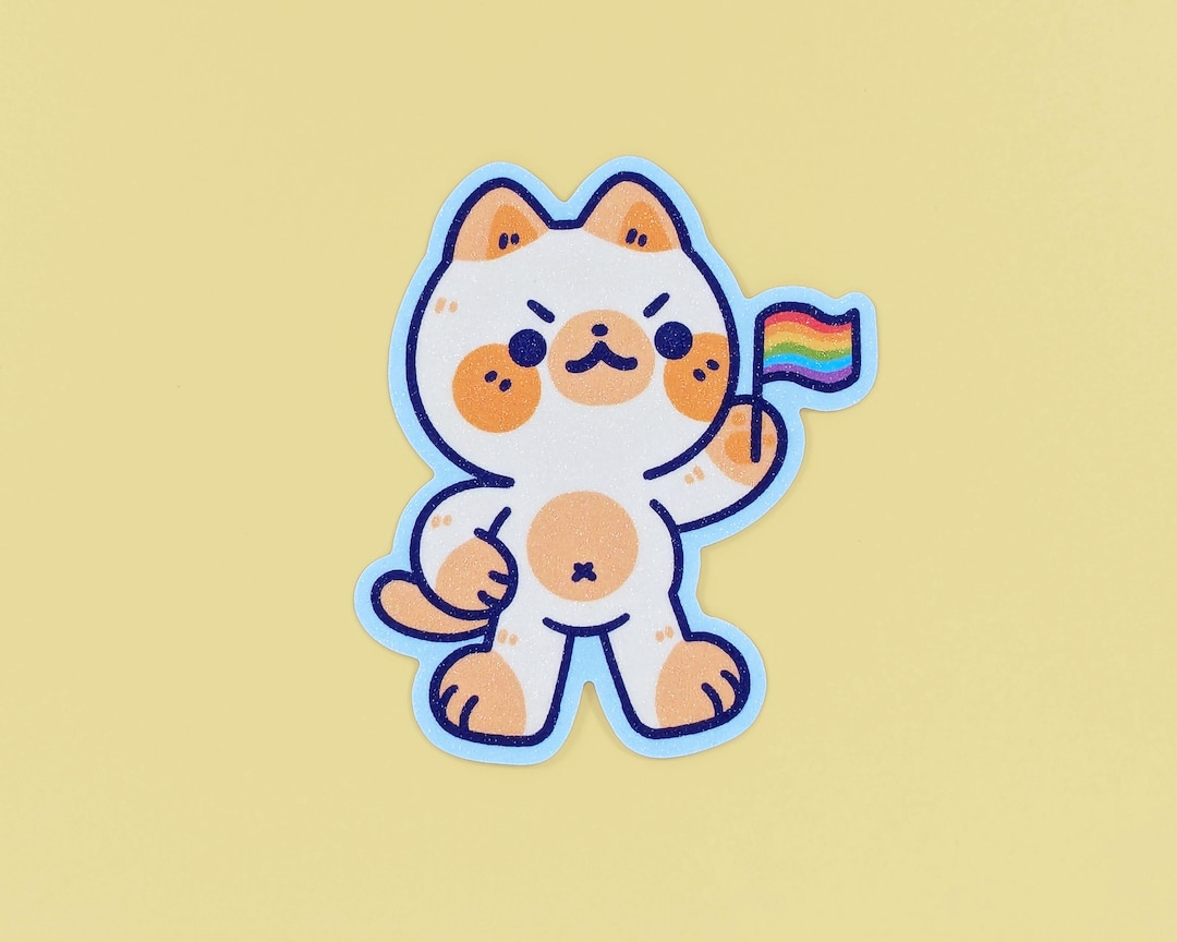 Cat Pride Flag Sticker - Etsy