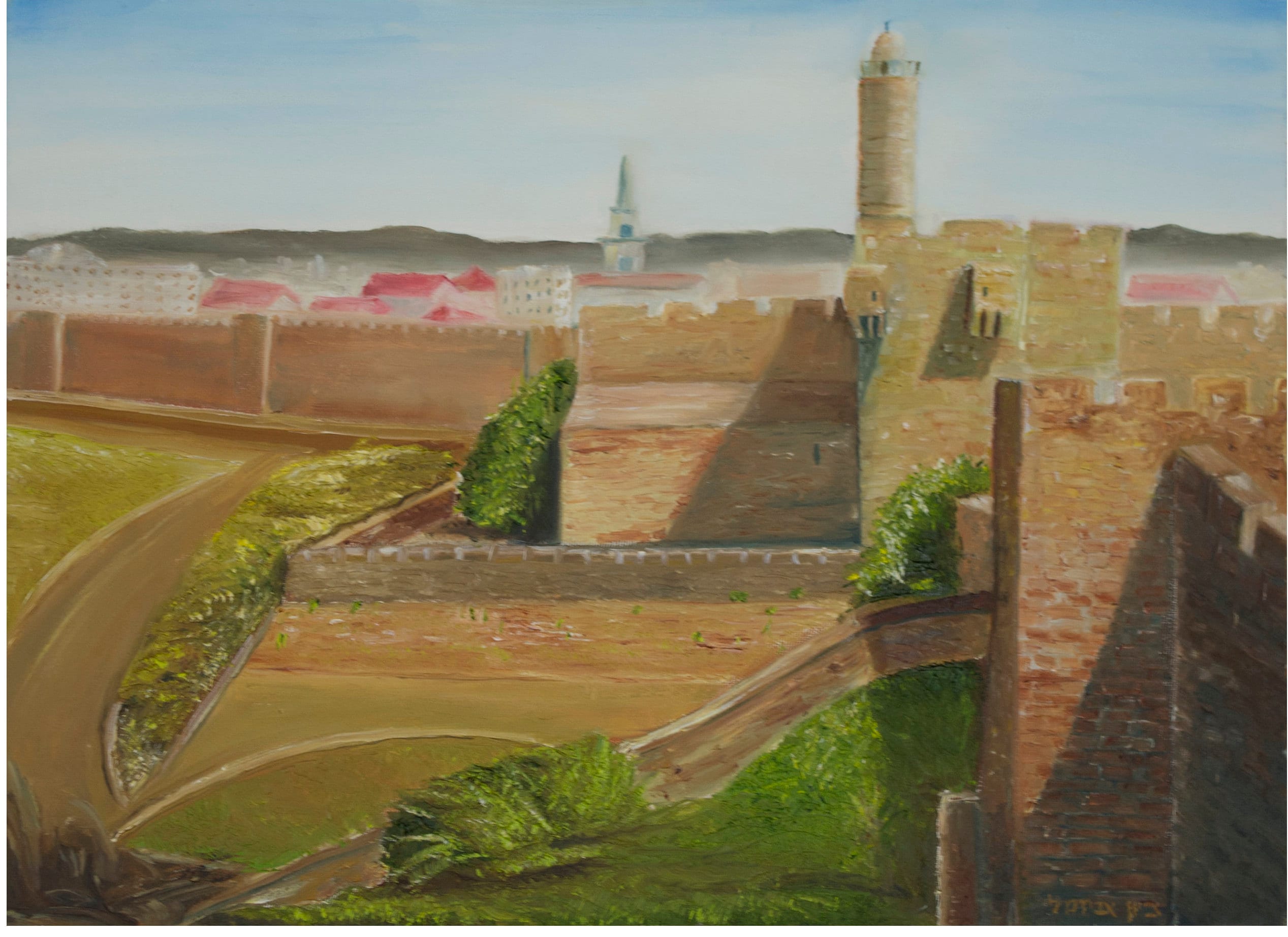 King David Castle, Jerusalem - Print on Canvas or Original Painting - Etsy