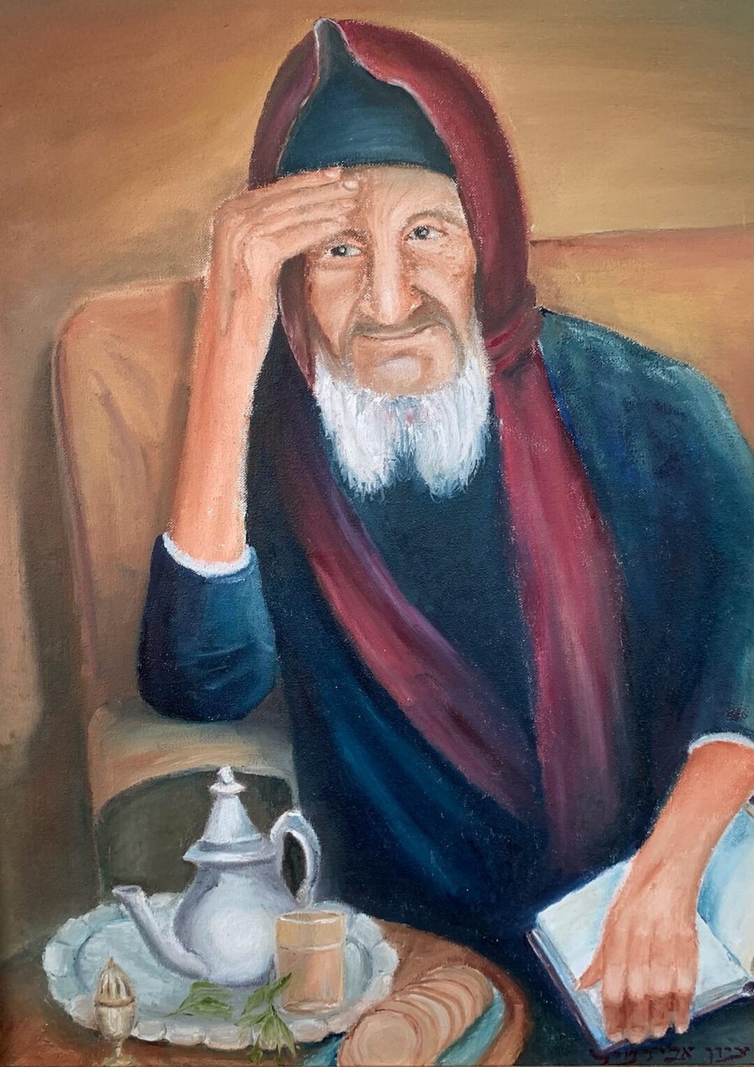 Revered Rabbi Baba Sali, Print on Canvas or Original Painting - Etsy