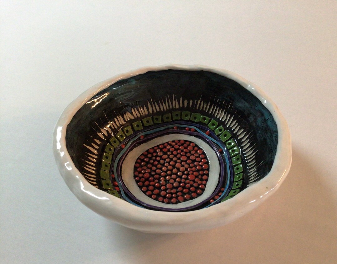 Colorful Decorative Bowl - Etsy