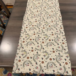 NEW Handmade REVERSIBLE Quilted Table Runner. Snoopy Christmas - Etsy
