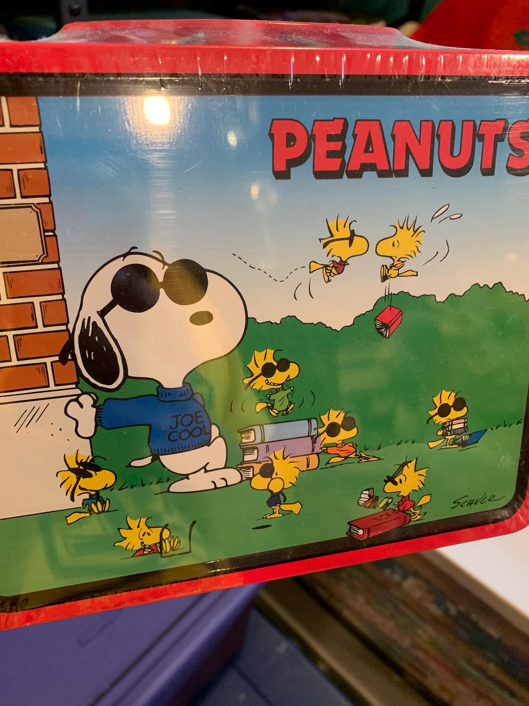 Joe Cool Snoopy Lunch Box, Vintage Charlie Brown Lunch Box, the Peanuts ...