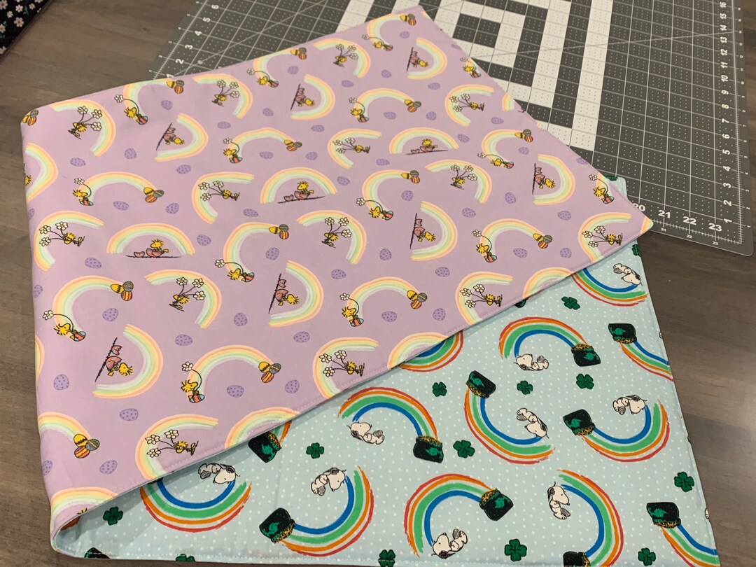 Reversible Quilted Table Runner: Snoopy Easter & St. Patrick's Day, 40 ...