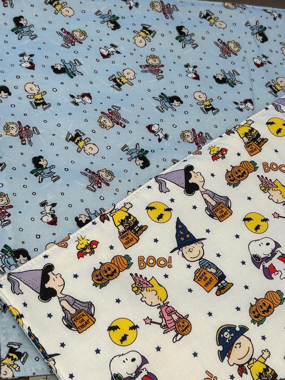 New Reversible Quilted Handmade Table Runner, Christmas/ Halloween ...