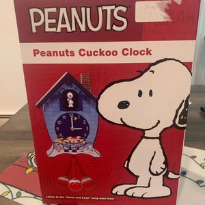 Peanuts, Cuckoo Clock, Blue, Snoopy Wall Clock. Linus and Lucy Song ...