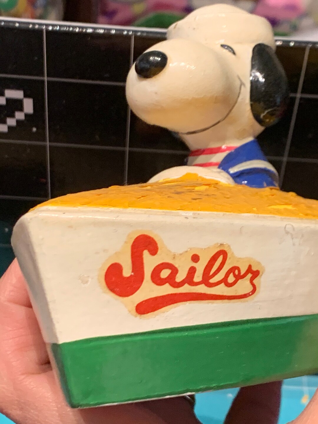 Snoopy Bank. Vintage, Ok Condition. See Pictures for Details. Sailor ...