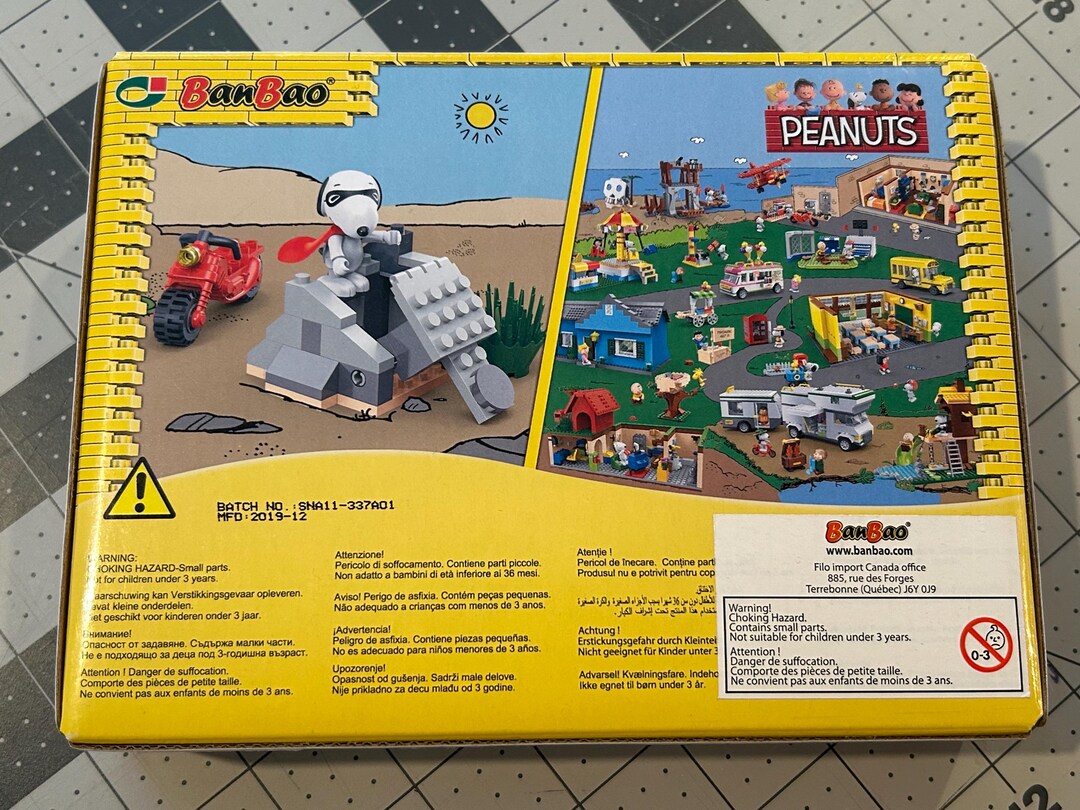 Peanuts - Snoopy MASKED MARVEL Building Set by Ban Bao - Etsy