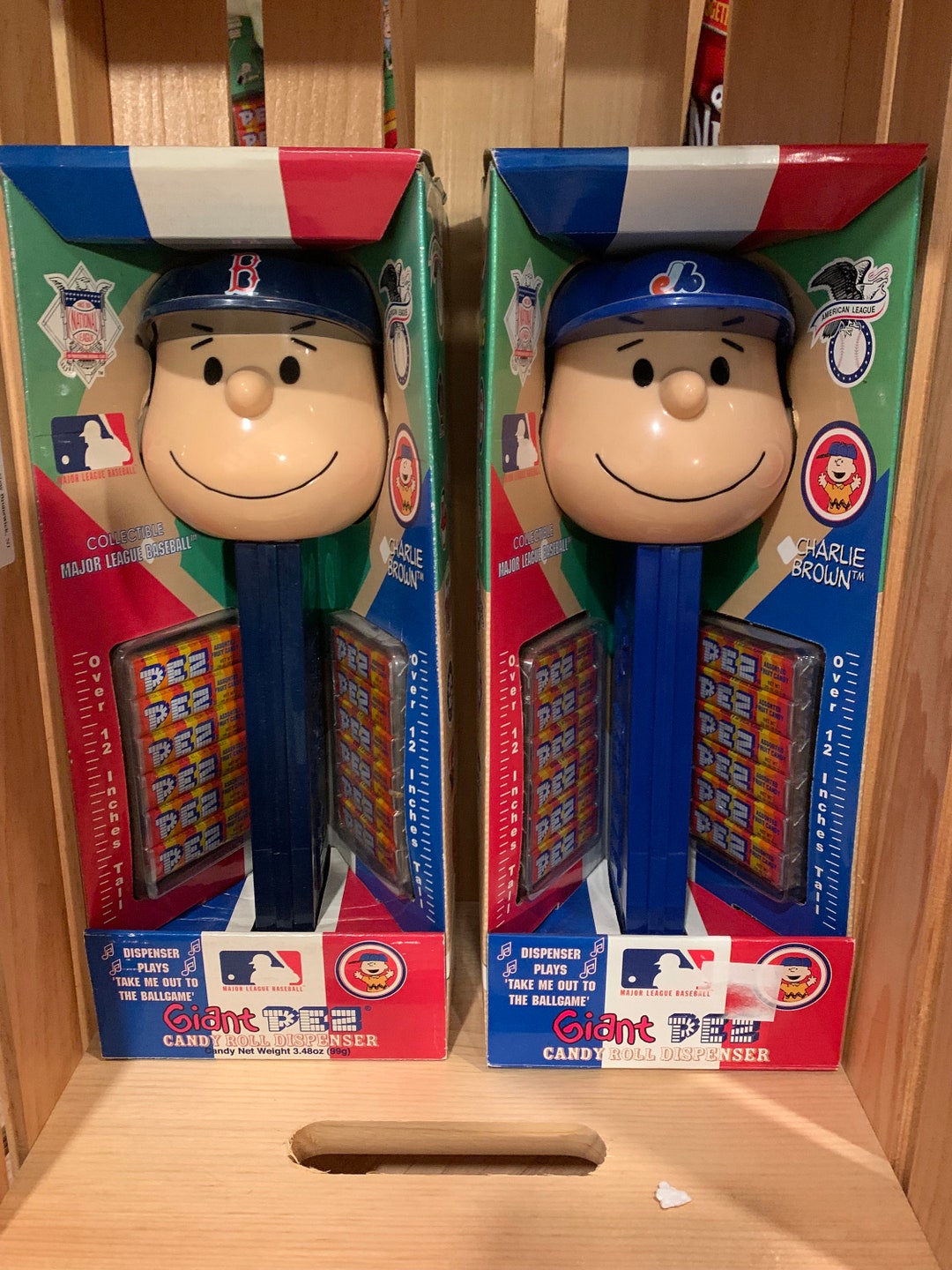 Giant Charlie Brown Baseball Pez. Boston Red Sox Collectors. Mets ...
