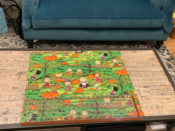 1 Handmade Quilted Table Runner. Snoopy Decorations Halloween | Etsy