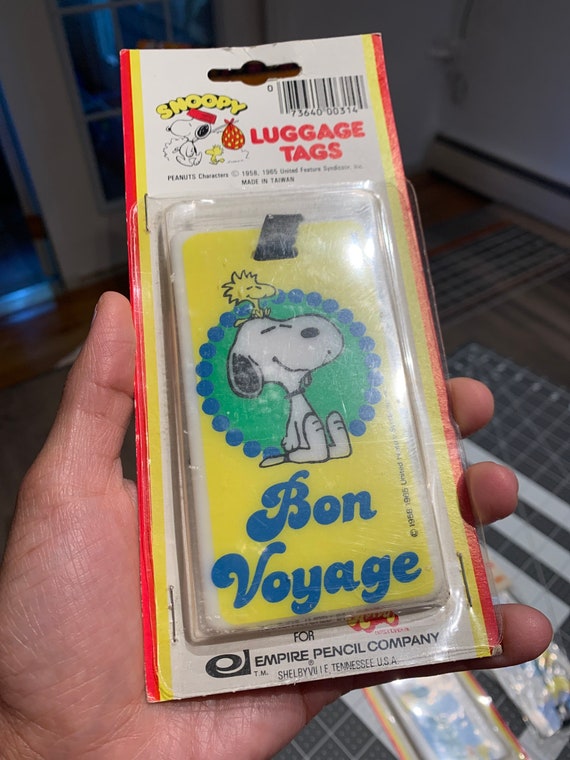 Vintage snoopy, snoopy, snoopy luggage tag, 1950/1965… - Gem