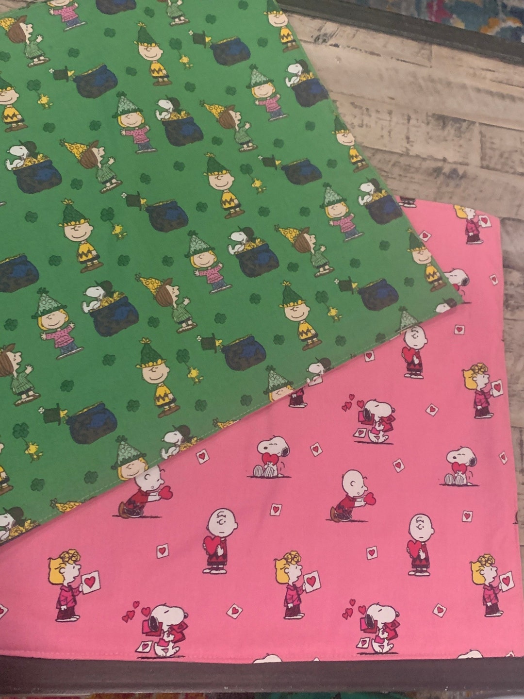Reversible Snoopy Table Runner: Valentine's & St. Patrick's Day Decor ...