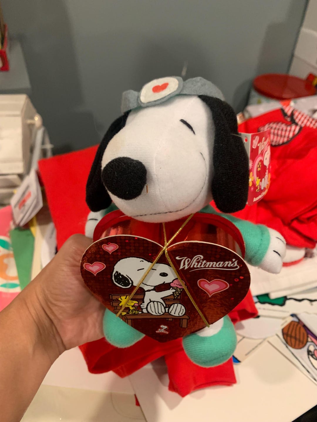 Whitman’s Snoopy Plush,nurse Snoopy. Includes Bo . No Chocolate Inside ...