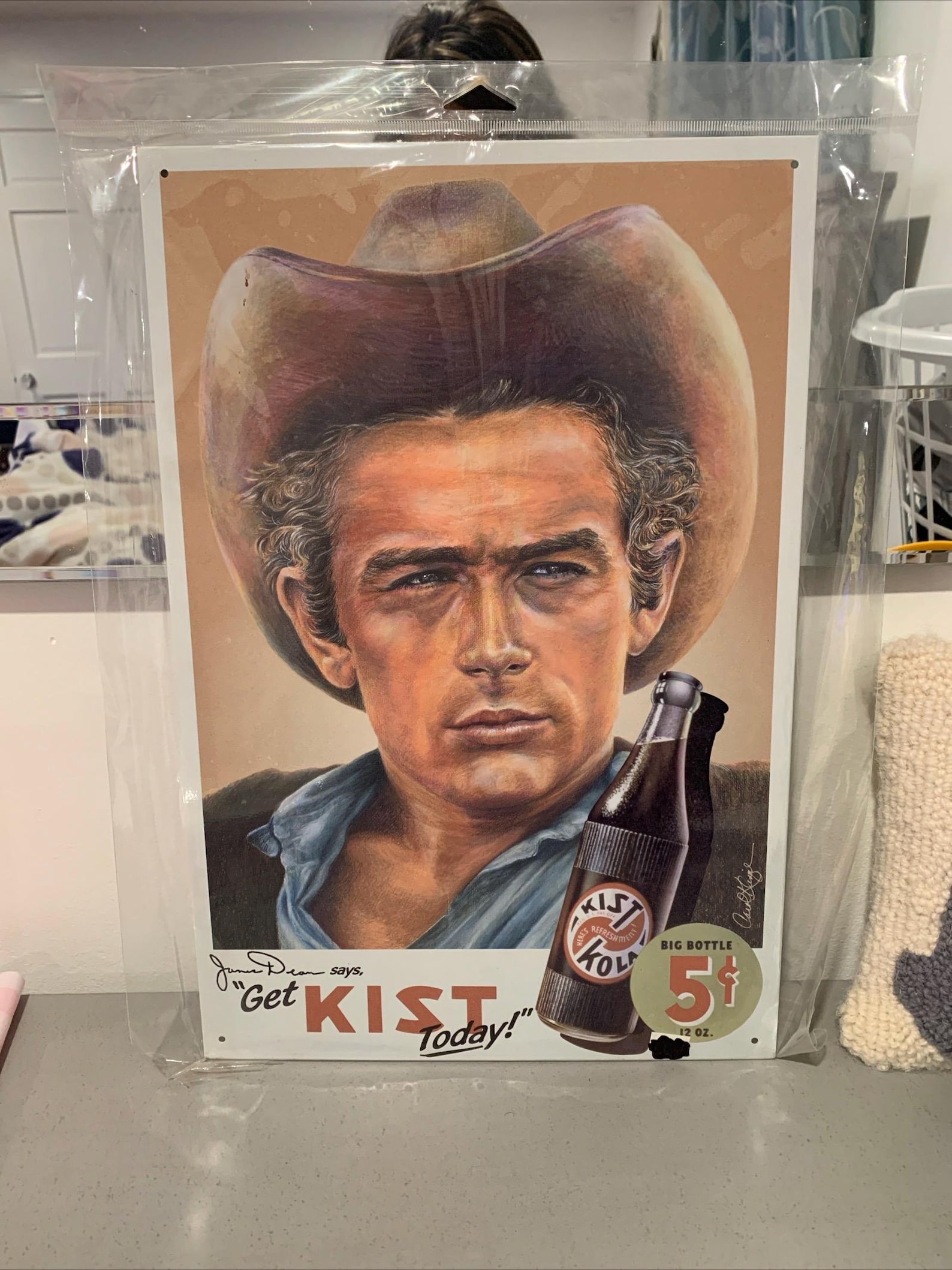 James Dean KIST KOLA Tin Metal Sign 16x10.5 Wall Room Decor. - Etsy