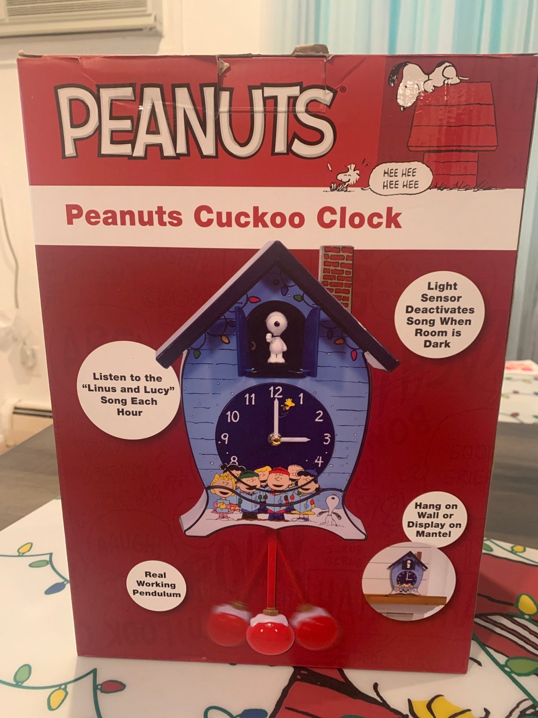 Peanuts, Cuckoo Clock, Blue, Snoopy Wall Clock. Linus and Lucy Song ...