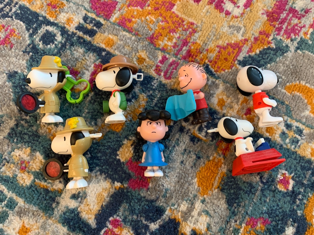 Lot of 7 Snoopy Toys. Mcdonalds Toys. Snoopy, Linus and Lucy. - Etsy