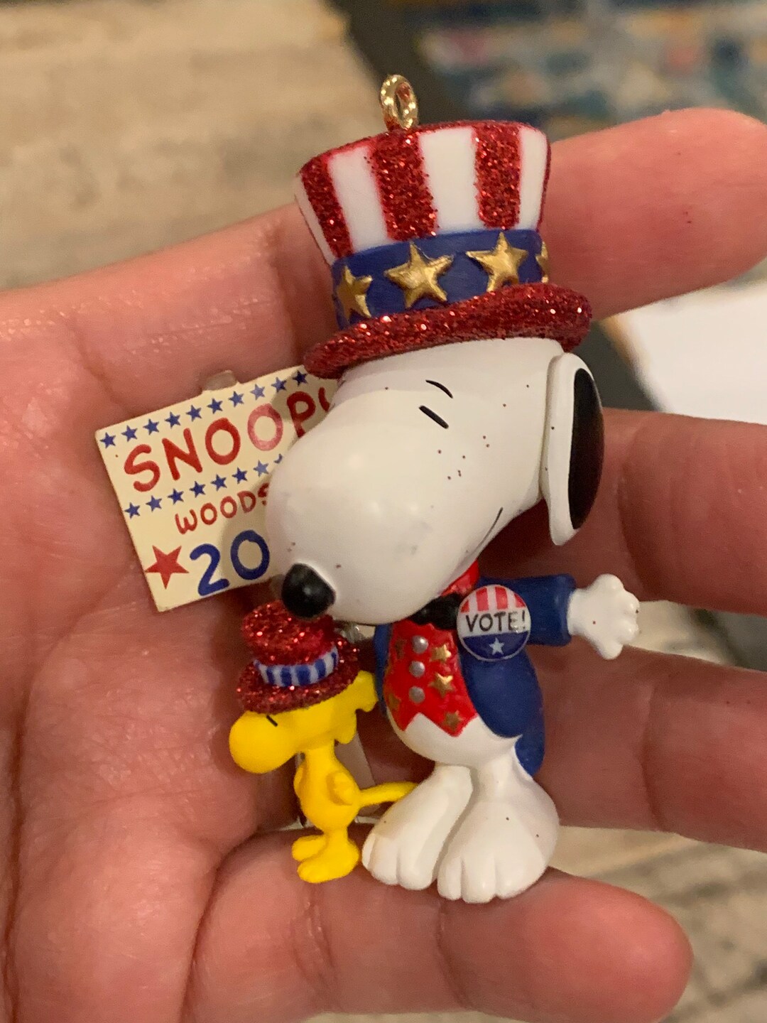 Retired Hallmark Peanuts Christmas Ornament: Snoopy 'winning Ticket' - Etsy