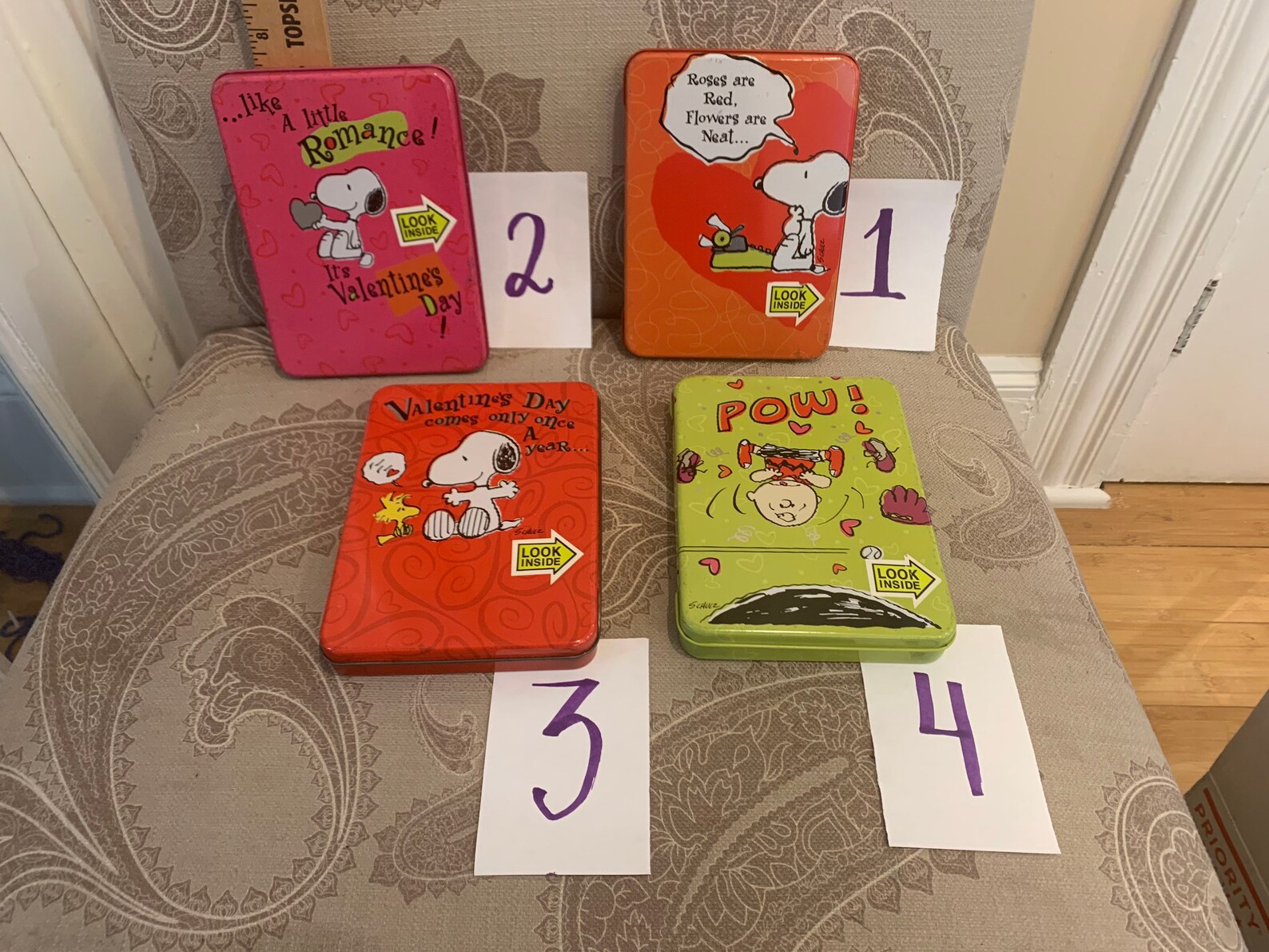 Snoopy Tin Box Woodstock and Snoopy Tin Box the Peanuts Tin | Etsy