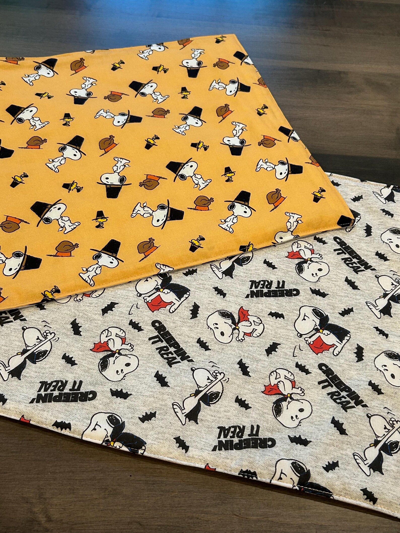 New Reversible Quilted Handmade Table Runner, Fall/ Halloween ...