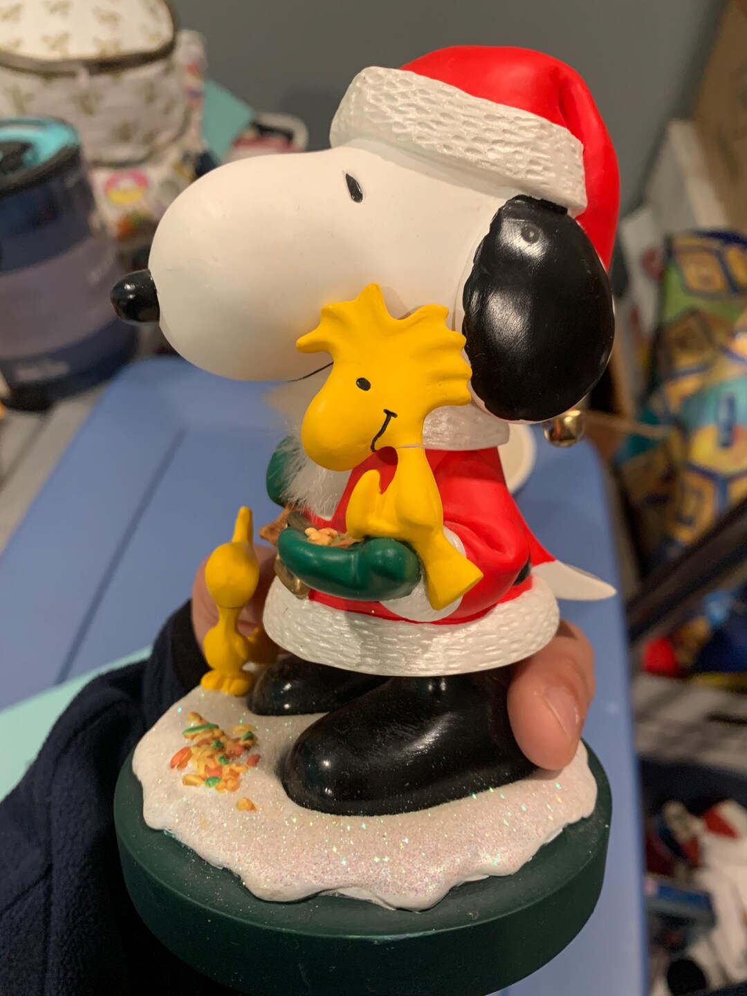 Hallmark Peanuts 2001 Santa Snoopy Woodstock Figurine Numbered, the ...