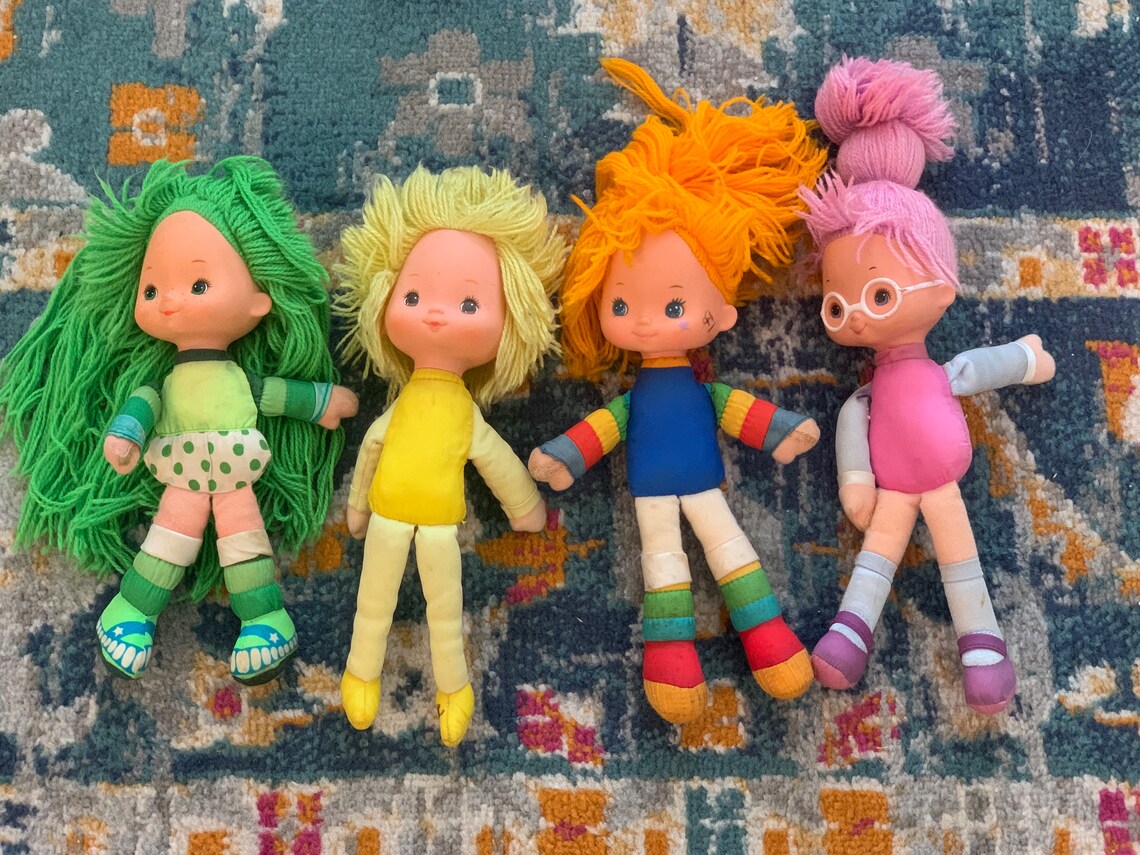 Muñecas Rainbow Brite vintage de los años 80 - Lote Hallmark - Etsy México