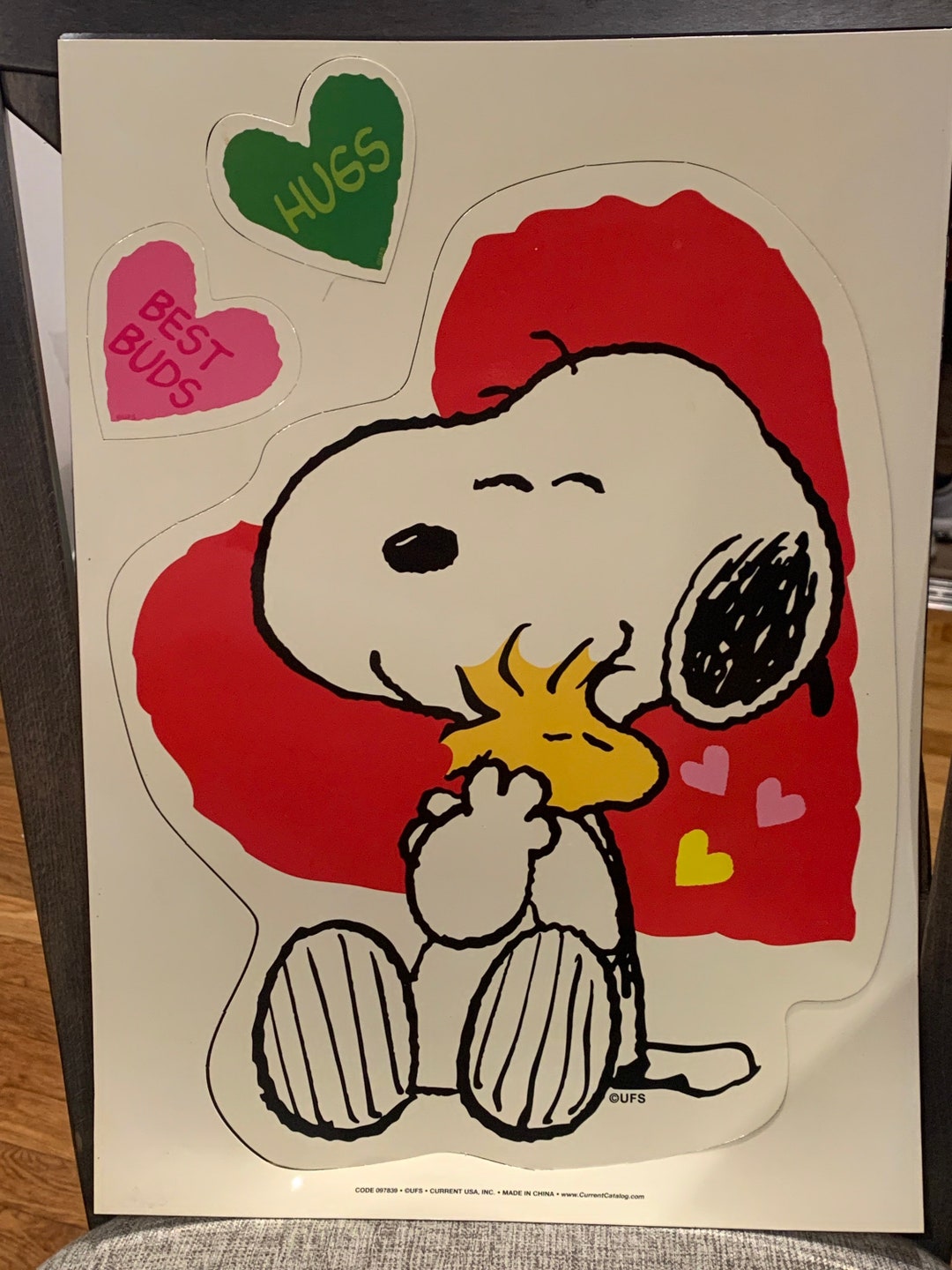 Peanuts Snoopy Valentine's Magnetic Fridge Decoration. Valentines Day ...